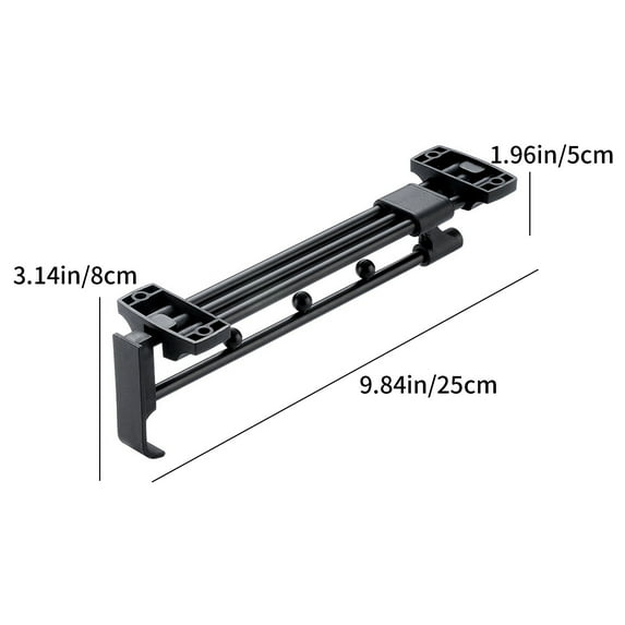 Telescoping Closet Rod, Sliding Pull Out Hanging Rod for Added Storage ...