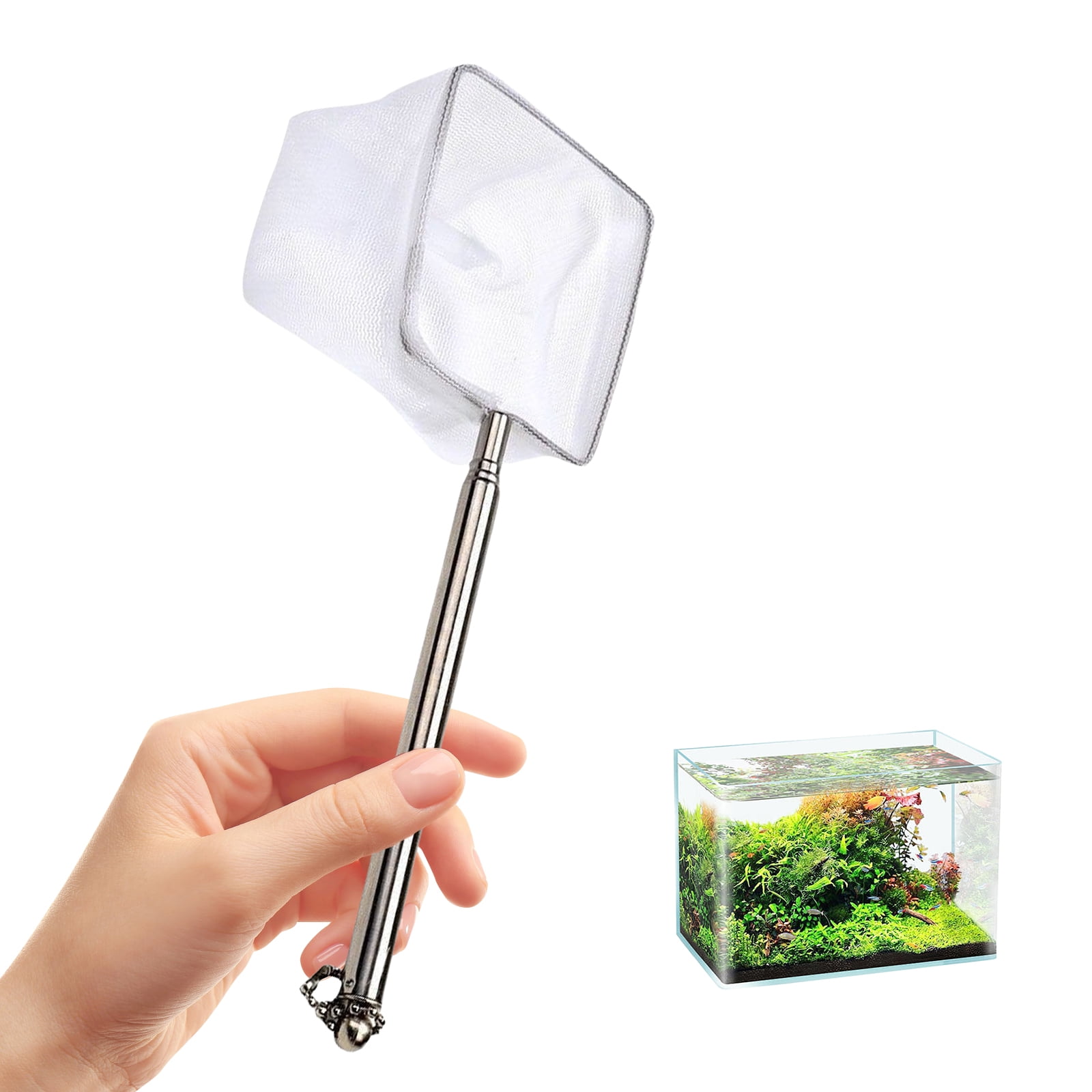 Telescoping Fishing Net Adjustable Length For Small Fishtanks with ...
