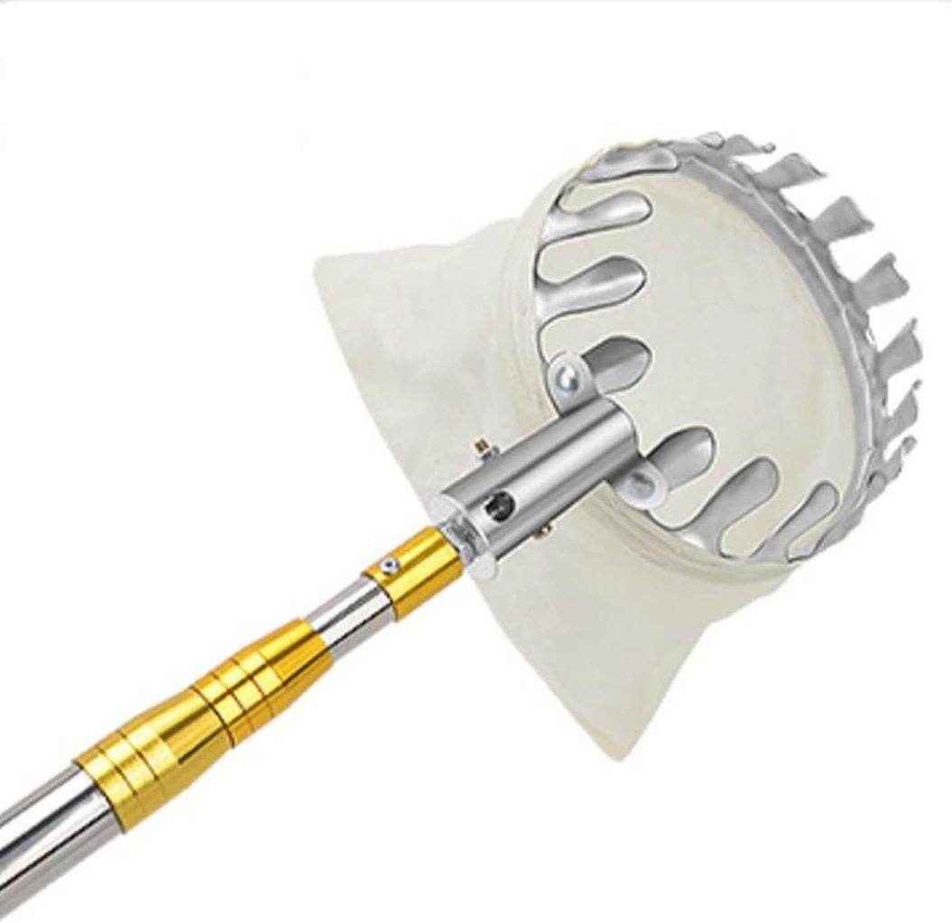 Telescoping Fruit Picker Pole with Basket - Easy to Use and Extendable ...