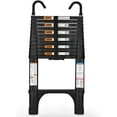 Telescoping Ladder, 12.5 FT Aluminum Lightweight Extension Ladder with ...