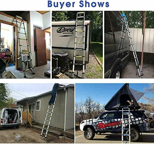 Telescoping Ladder 16.4FT Multi-Purpose Collapsible Telescopic ...