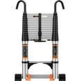 Telescoping Ladder Aluminum with stabilizer bar，Lightweight Multi ...
