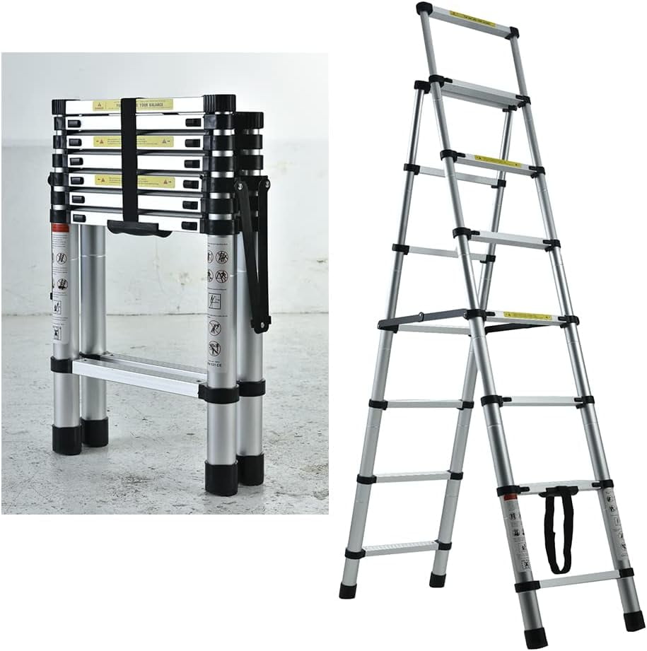 Telescoping Ladder A Frame, 5/6 Step Ladder Folding, Aluminum Extension ...