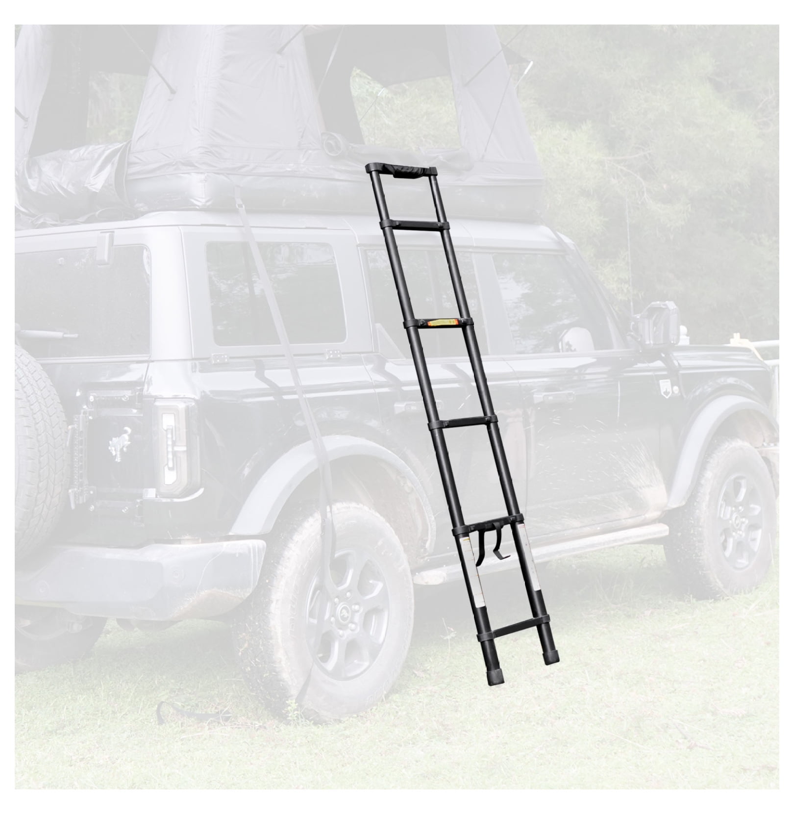 Telescoping Ladder - Portable Aluminum Extension Ladder for Roof Top ...