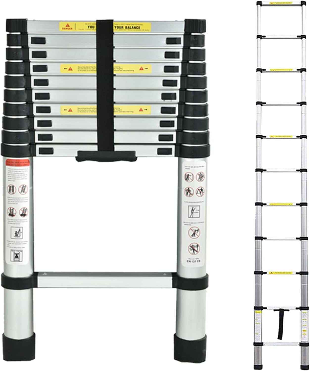 Telescoping Loft Ladder Extension Ladders 10.5ft 330lbs Max Load for ...