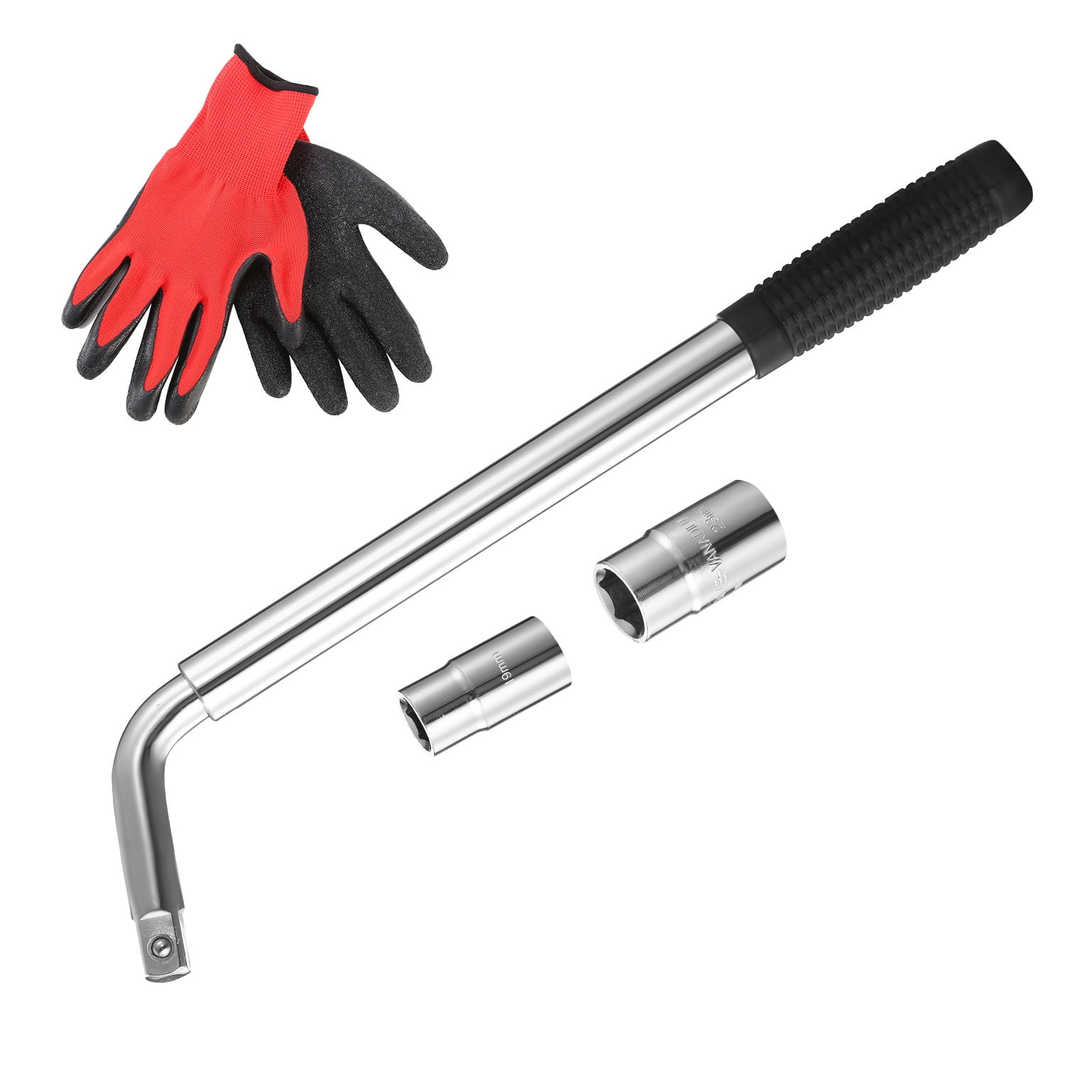 Telescoping Lug Wrench, iMountek Wheel Wrench with CR-V Sockets (17/19 ...