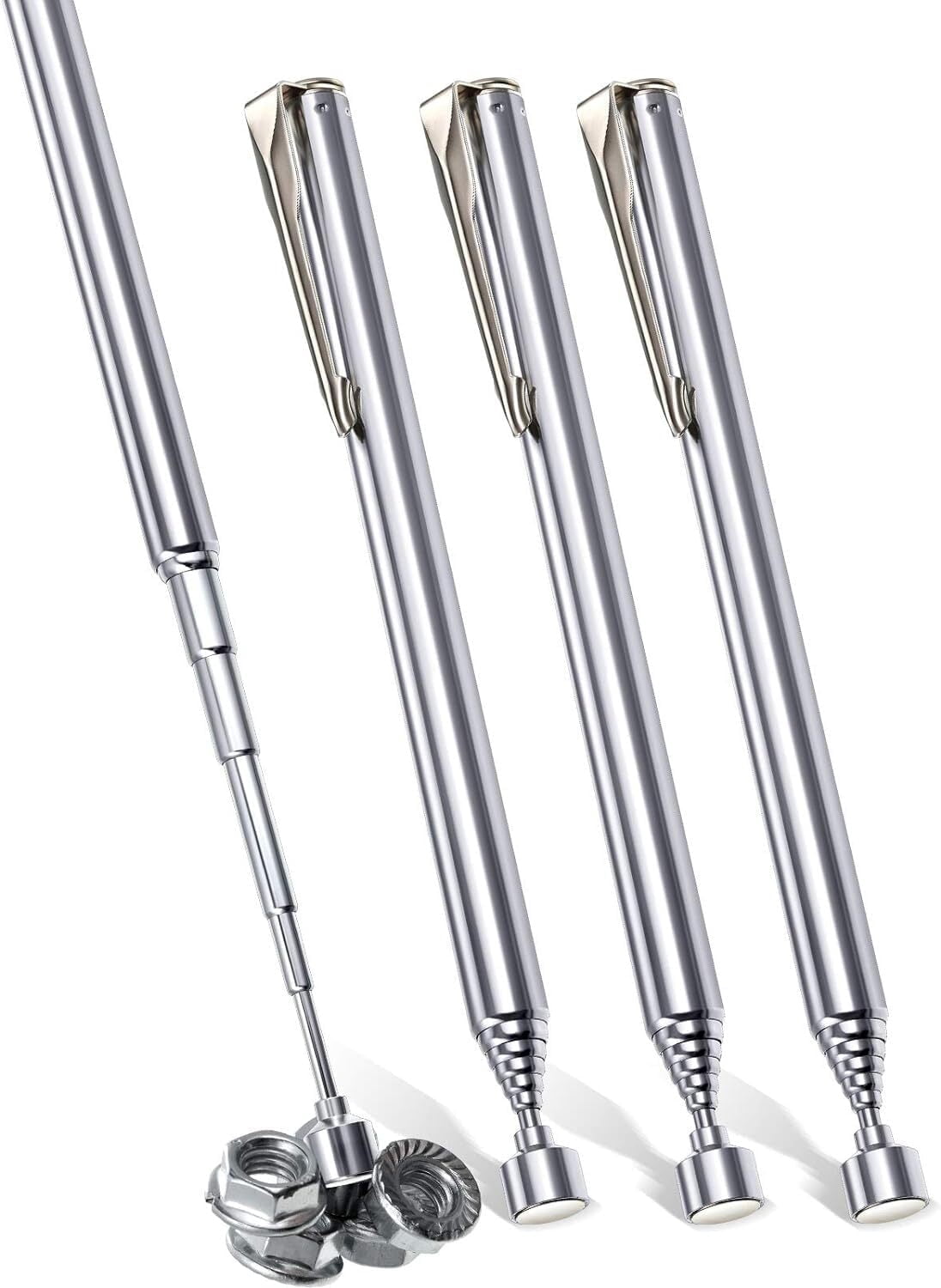 Telescoping Magnetic Grabbers Magnetic Pick-Up Tool with Pocket Clip ...