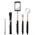 Telescoping Magnetic Pickup Tool Set Extendable Inspectionmirror Led