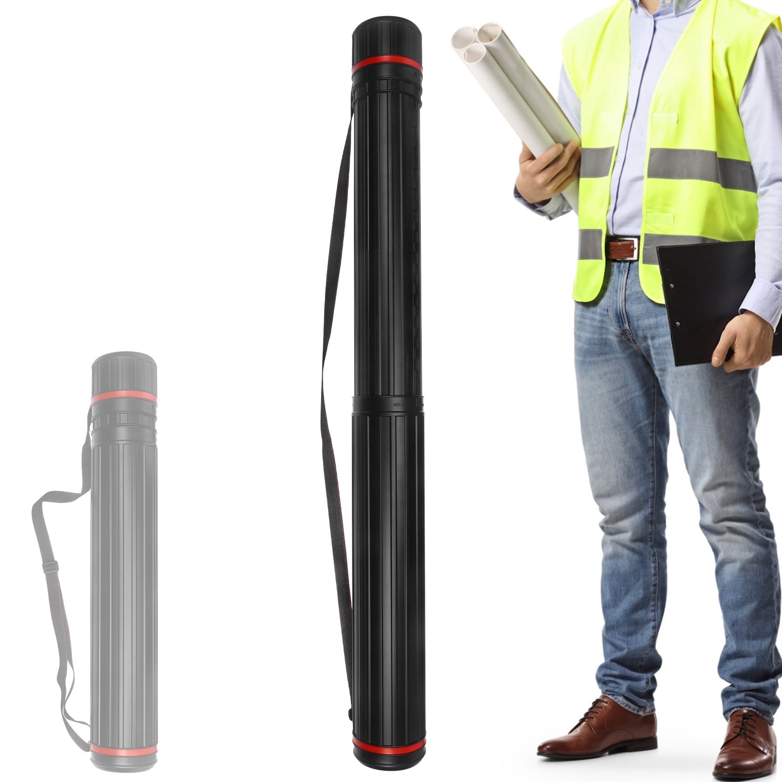 Telescoping Plastic Art Tube for Poster/Art/Document/Fishing Rod ...