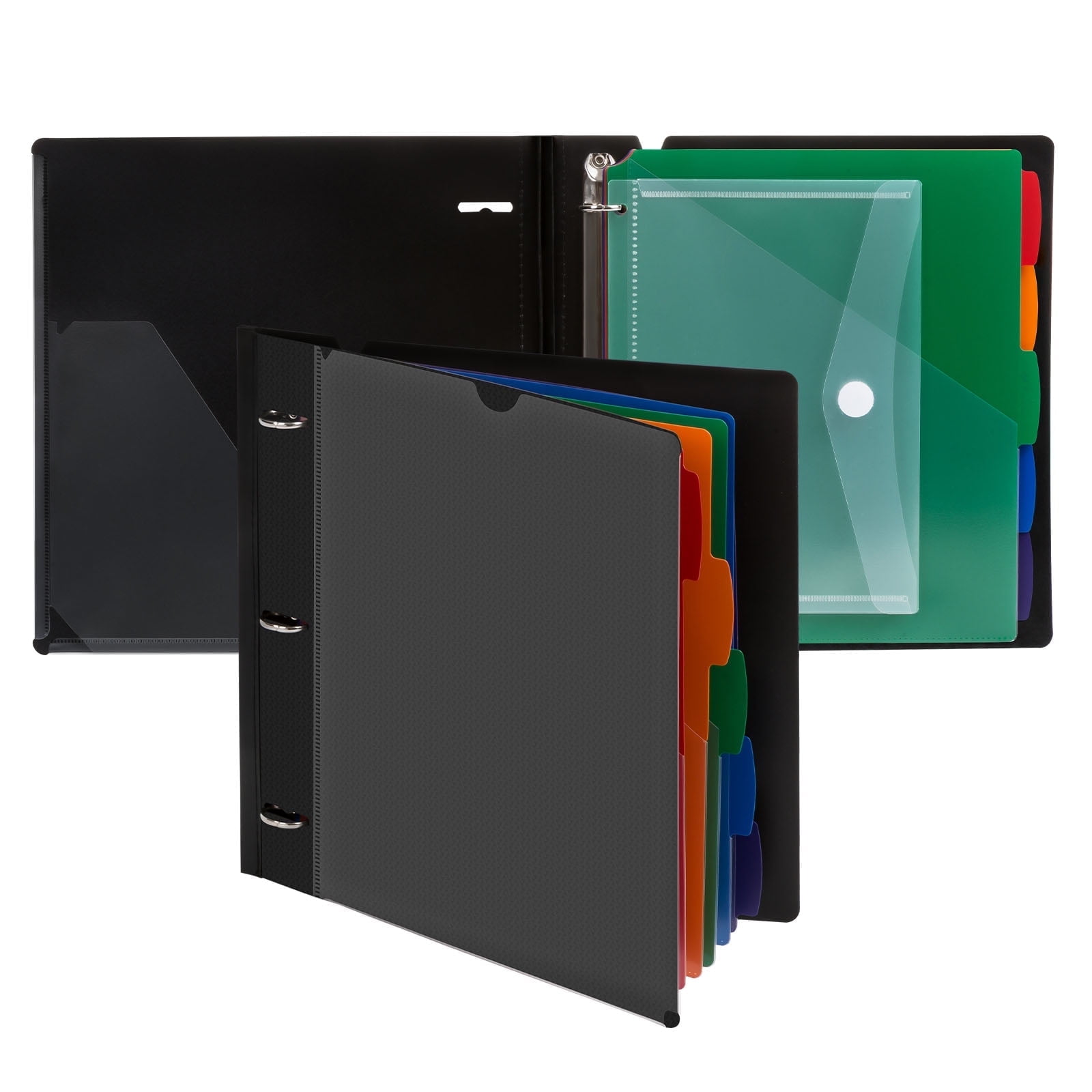 Telescoping Project Organizer Binder, 2-Pack 1 inch 3 Ring Binder with ...