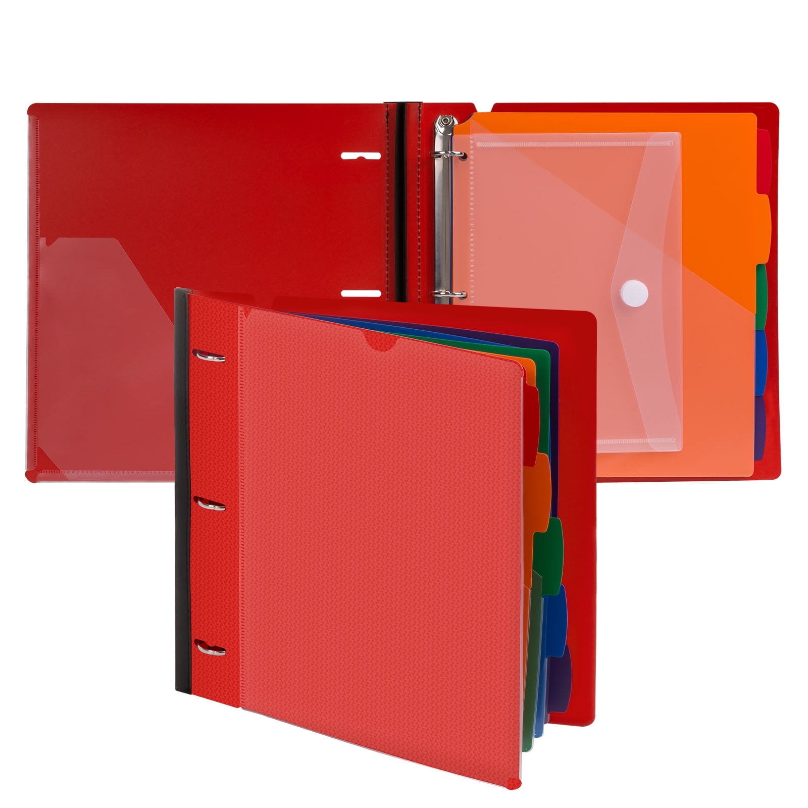 Telescoping Project Organizer Binder, 2-Pack 1 inch 3 Ring Binder with ...