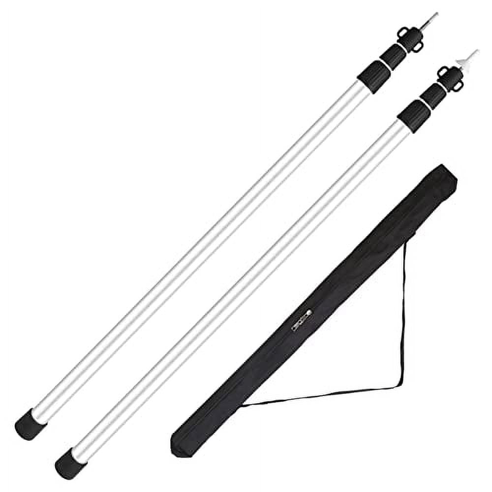 Telescoping Tarp Poles, KOCASO Aluminum Tent Poles Heavy Duty and ...