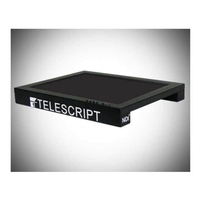 TelescriptIP FPS-170F-NDI Portable 17-Inch Teleprompter with Highbright ...
