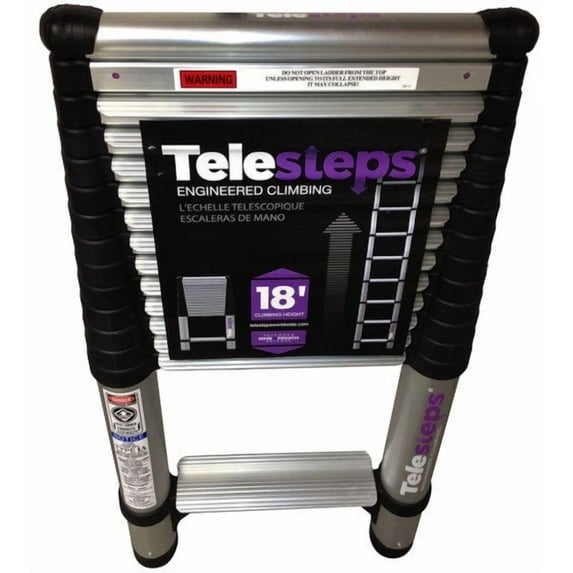 Telesteps, Pro Telescoping Extension Ladder, 14.5 ft, 18 ft reach ...