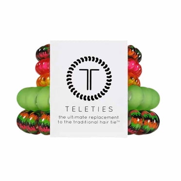 TELETIES Large Hair Ties, Jet Black - Walmart.com