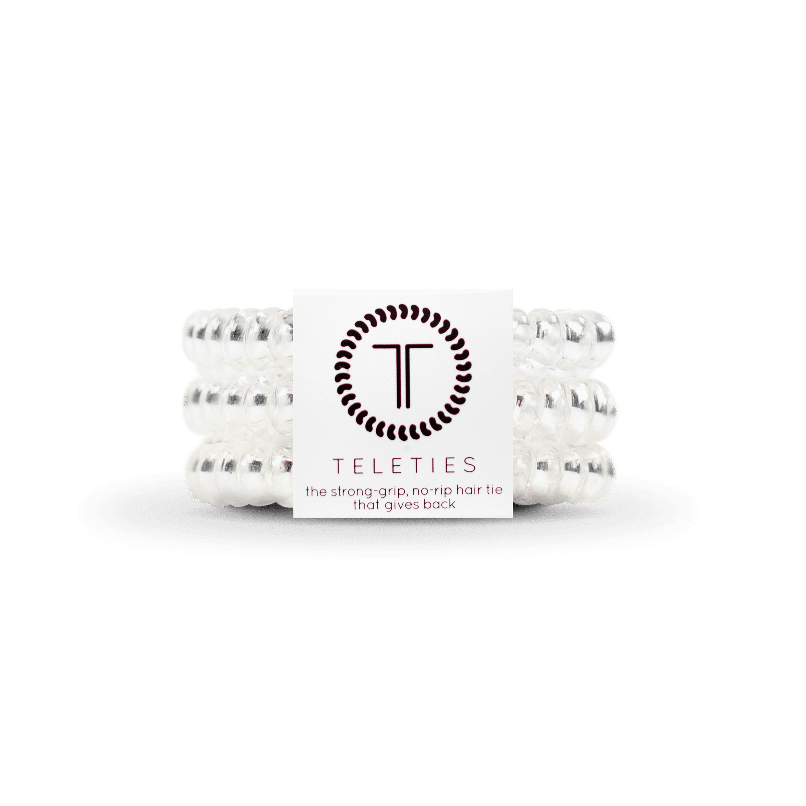 Teleties Small Hair Ties - Crystal Clear 3pc - Walmart.com