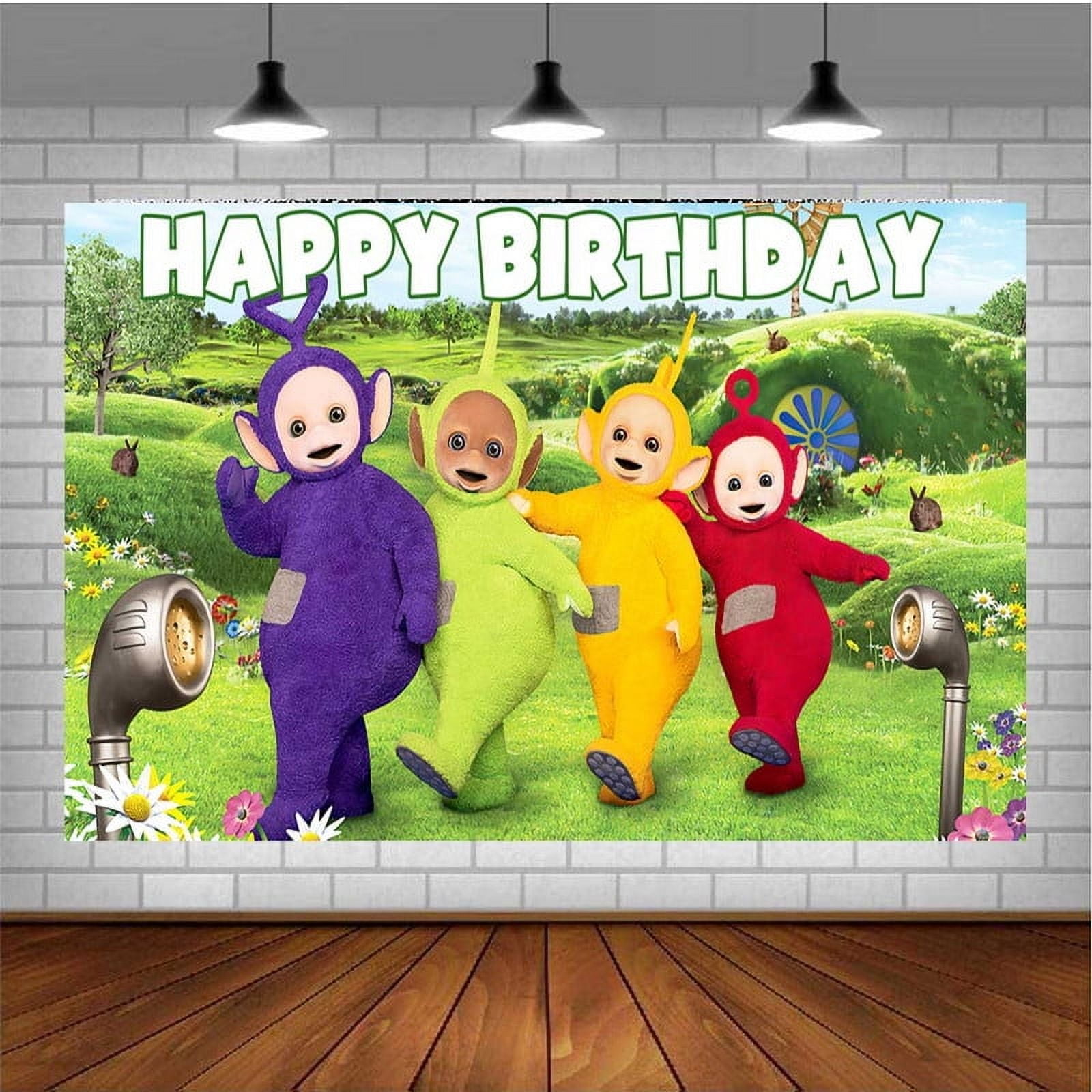 Teletubbies Banner Poster Wall Decor Birthday Backdrop Background Party ...