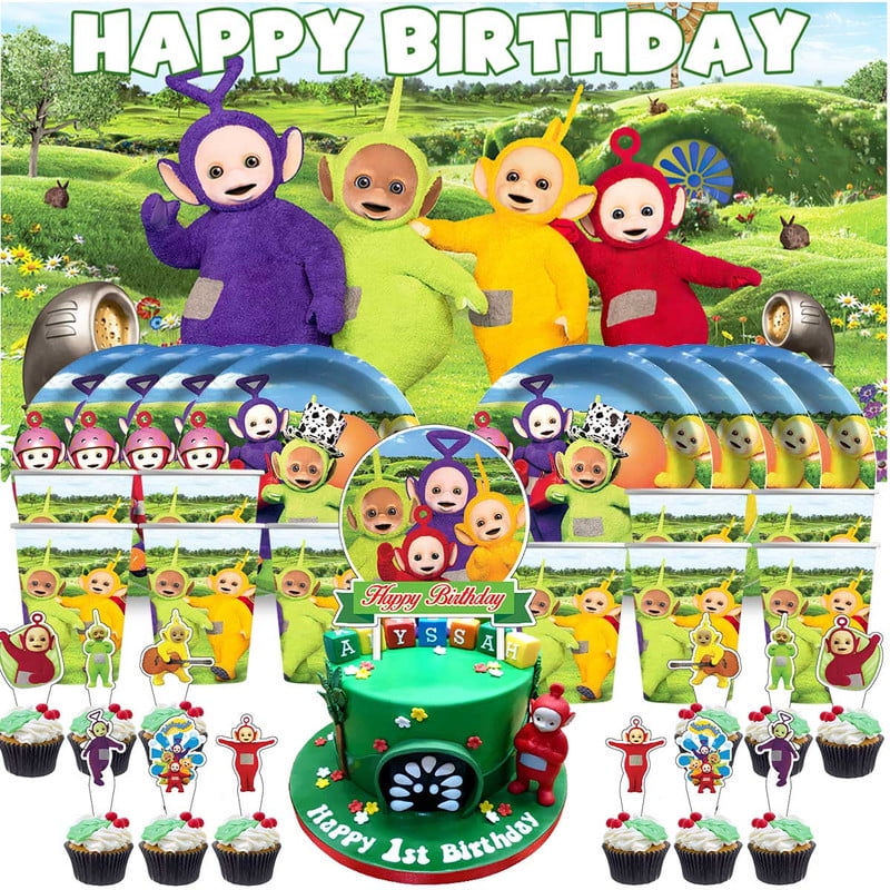 Teletubbies Birthday Cups Party Supplies Decor Backdrop Plates Fans ...