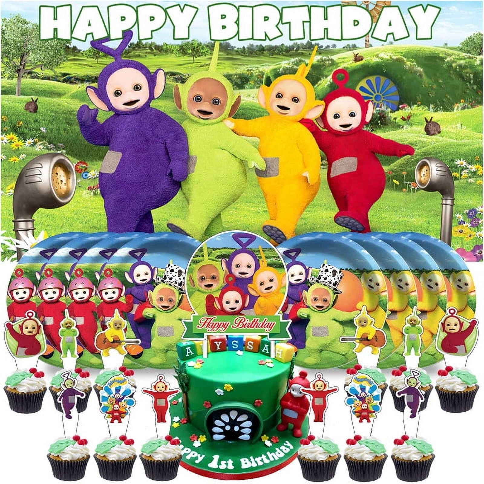 Teletubbies Birthday Supplies Plates Decorations Decor Backdrop Banner ...