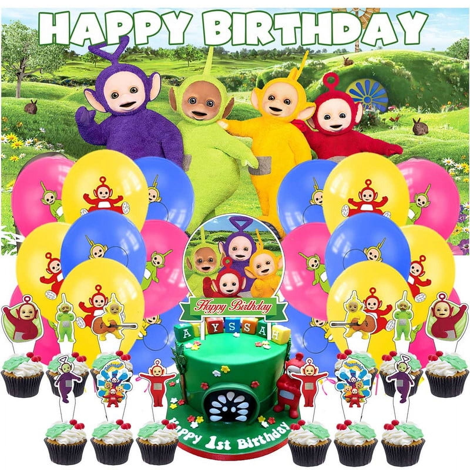 Teletubbies Party Supplies Latex Balloons Decor Banner Backdrop Kit ...