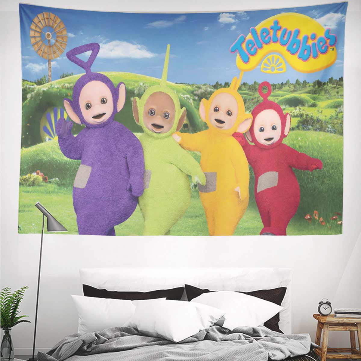 Teletubbies Tapestry Gift Wall Hanging Backdrop for Room Bedroom Girls ...