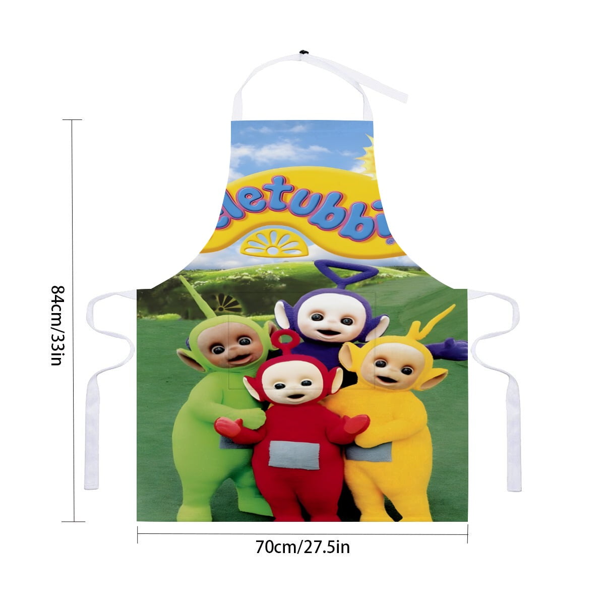 Teletubbies apron with pockets and waterproof option, adjustable adult ...