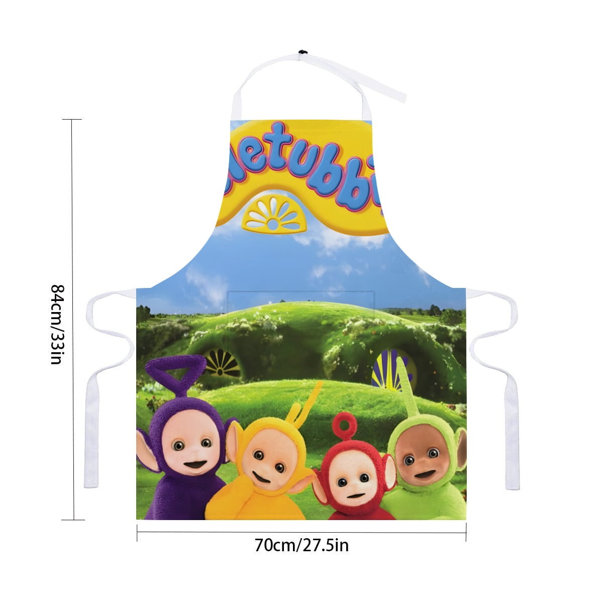 Teletubbies apron with waterproof and pocket features, suitable for ...