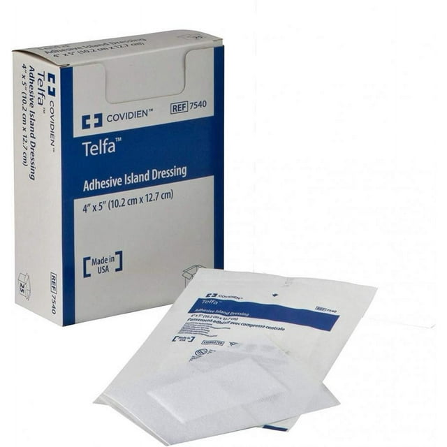 Telfa Nonstick Adhering Wound Dressing, Non-woven, 4x5 Inches ...