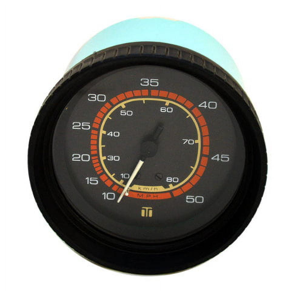 Telflex Boat Speedometer Gauge 1197577 | 50 MPH 3 3/8 Inch Black ...