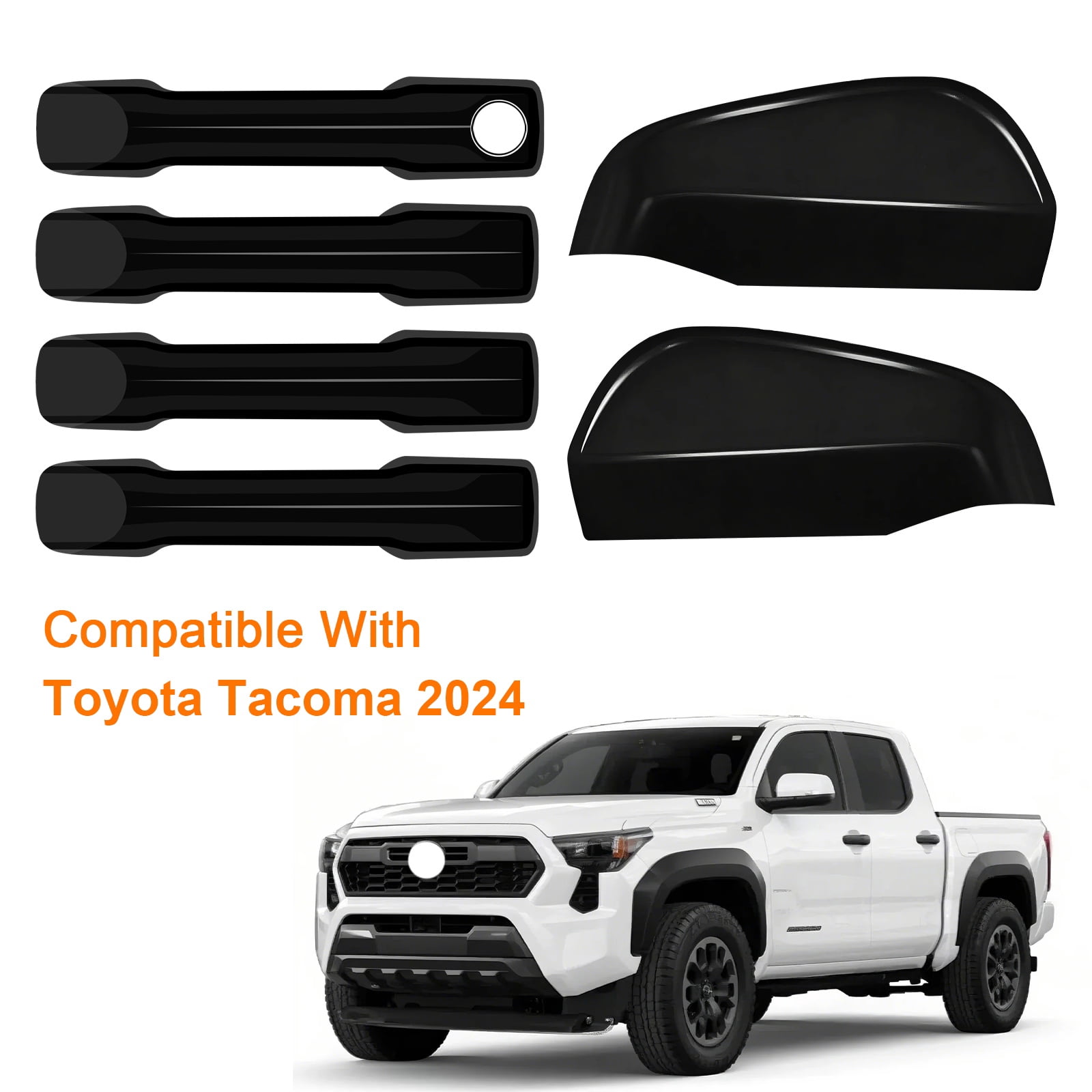 Telimocy Rearview Mirror Cap & Door Handle Cover Trim Custom For 2024 ...