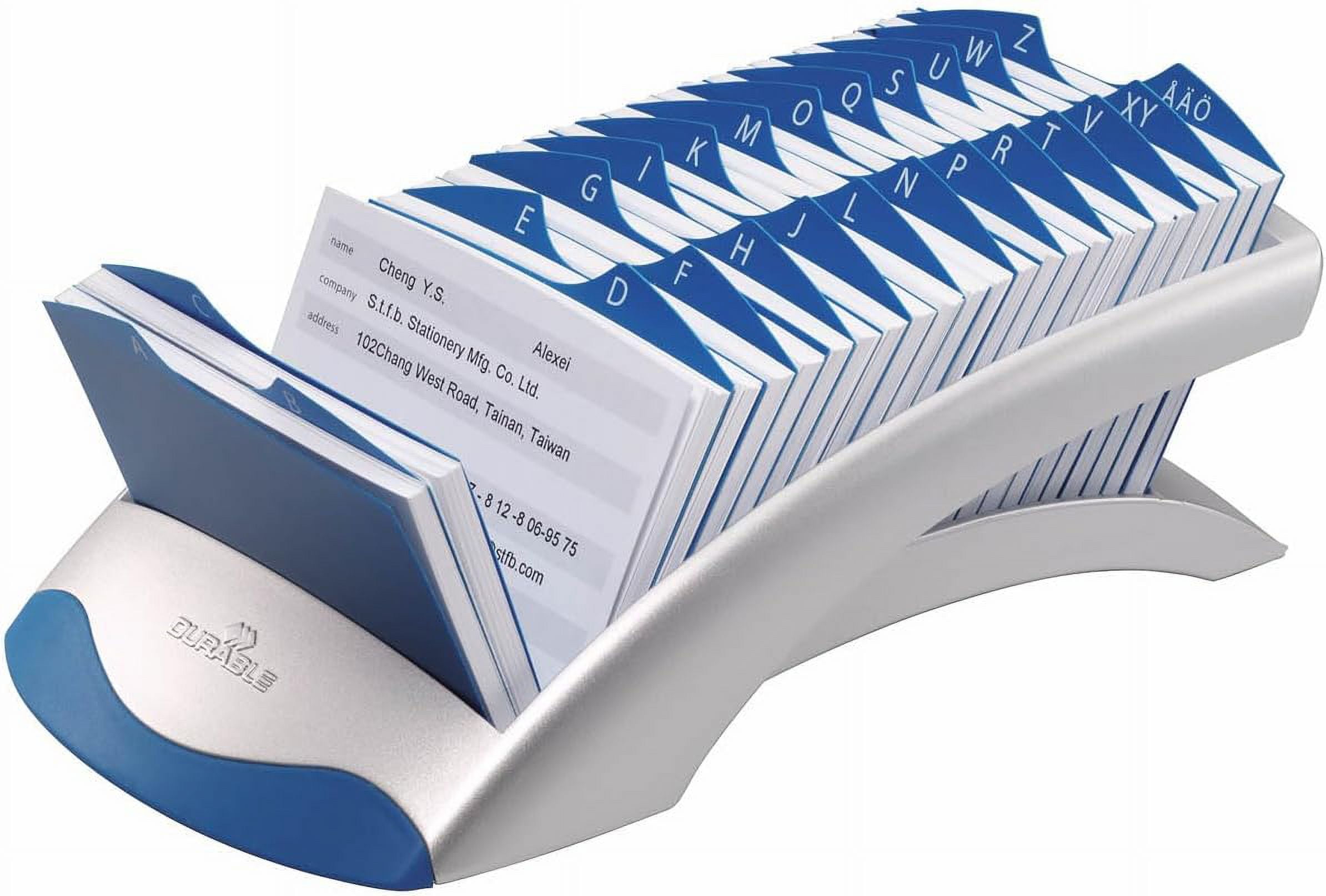 Telindex Desk Address Card File, Holds 500 2.88 X 4.13 Cards, 5.13 X 9. ...