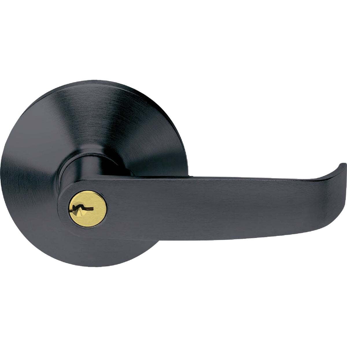 Tell Matte Black Keyed Entry Lever 2 in. - Walmart Business Supplies