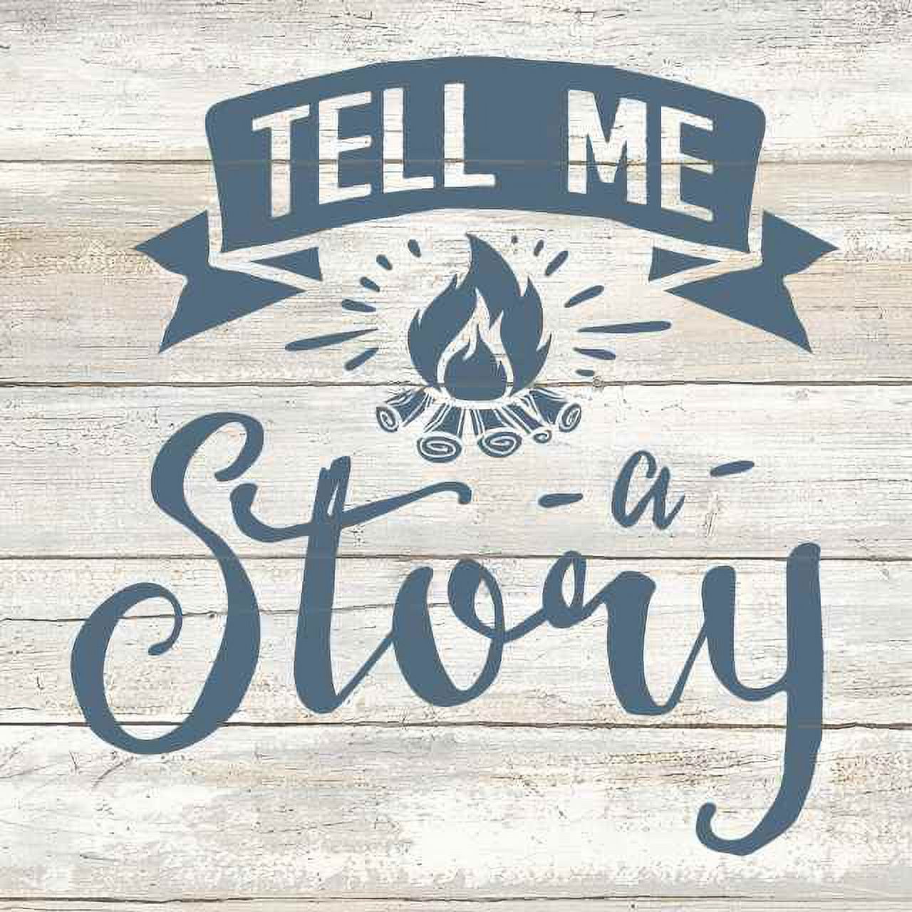 Tell Me A Story Rustic Looking Campire Outdoors Farmhouse Wood Sign ...