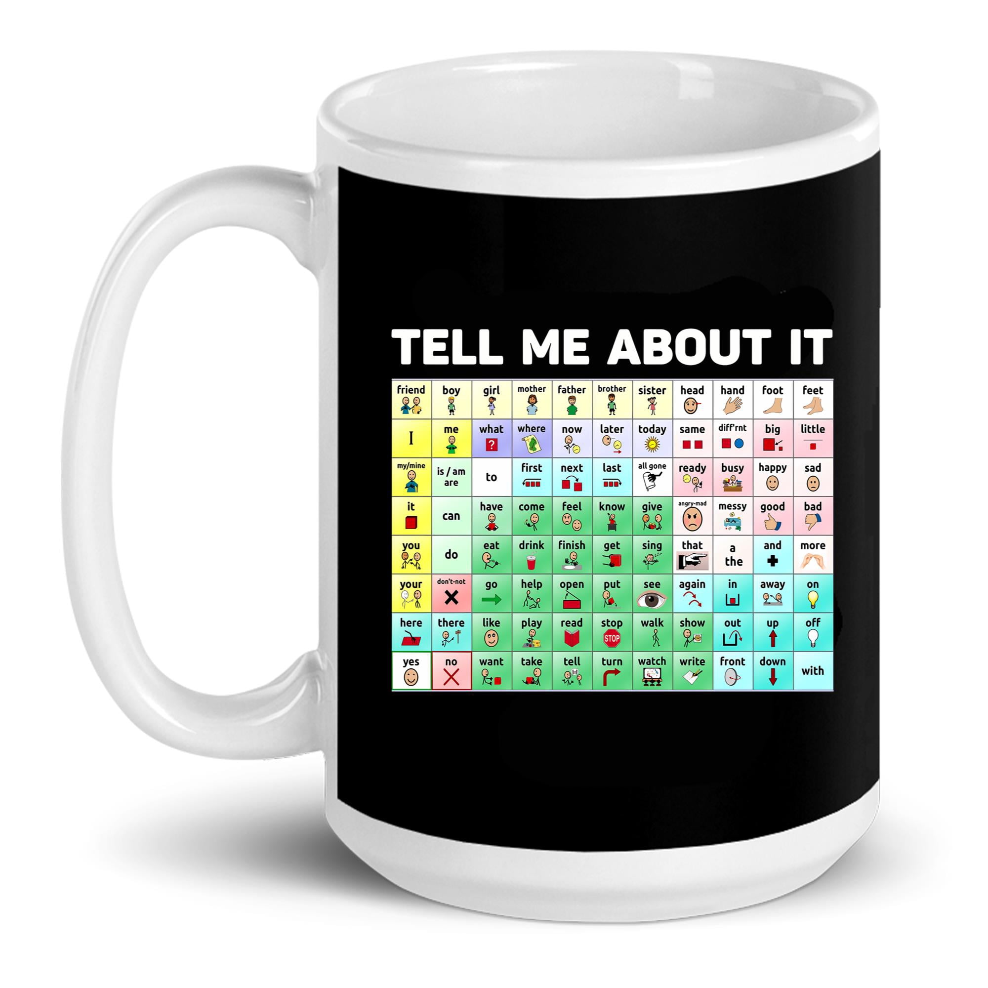 Tell Me About It Speech Language Pathology Aac Sped Teacher Gift ...