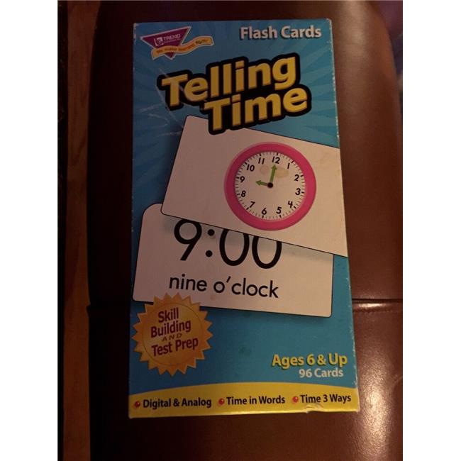 Telling Time Flash Cards - 96 per Pack - Pack of 3 - Walmart.com