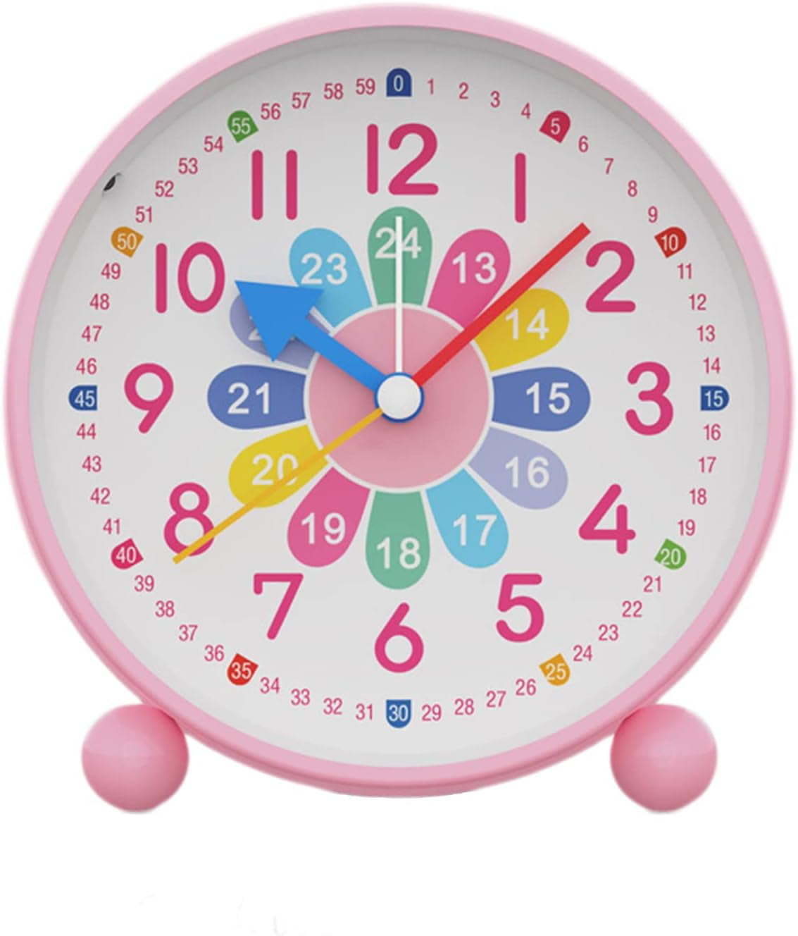 Telling Time Teaching Clock for Nursery Kids Learning Alarm Clock 4 ...