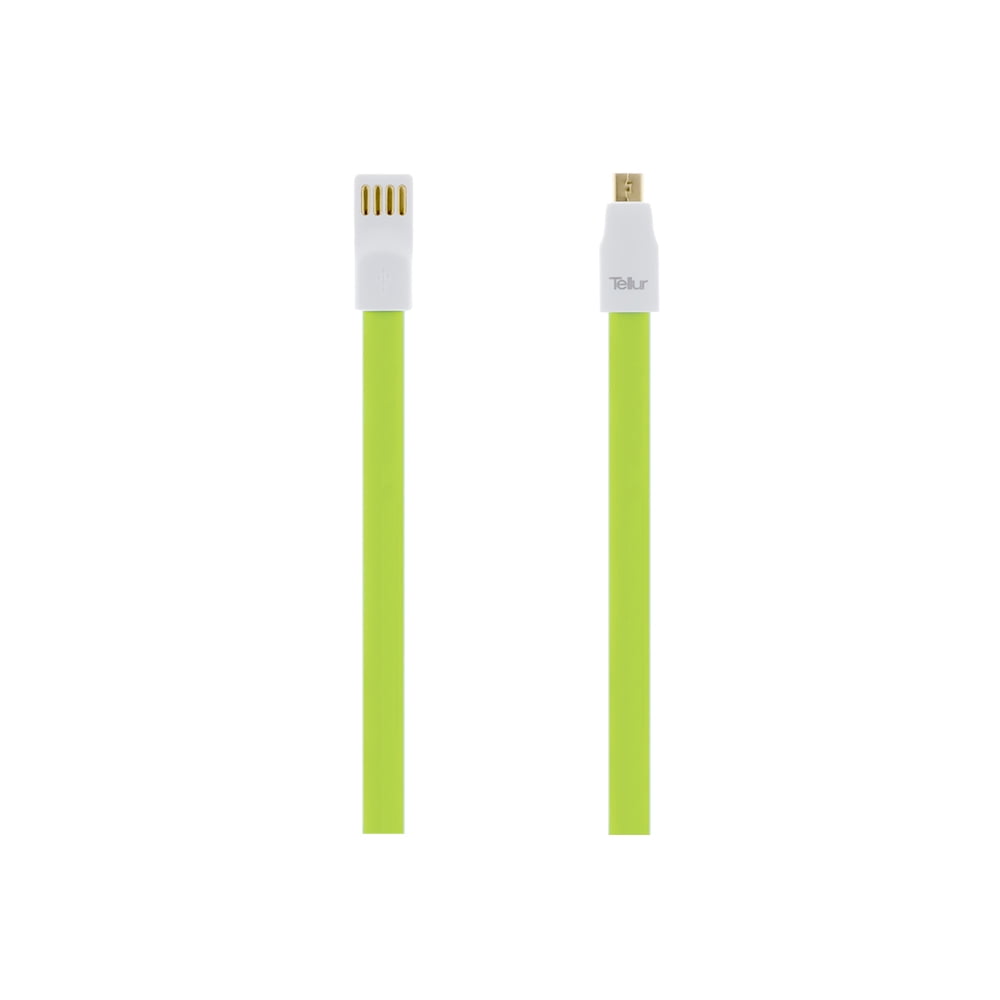 Tellur Data cable Magnetic, USB to Micro USB, 1.2m, Green - Walmart.com