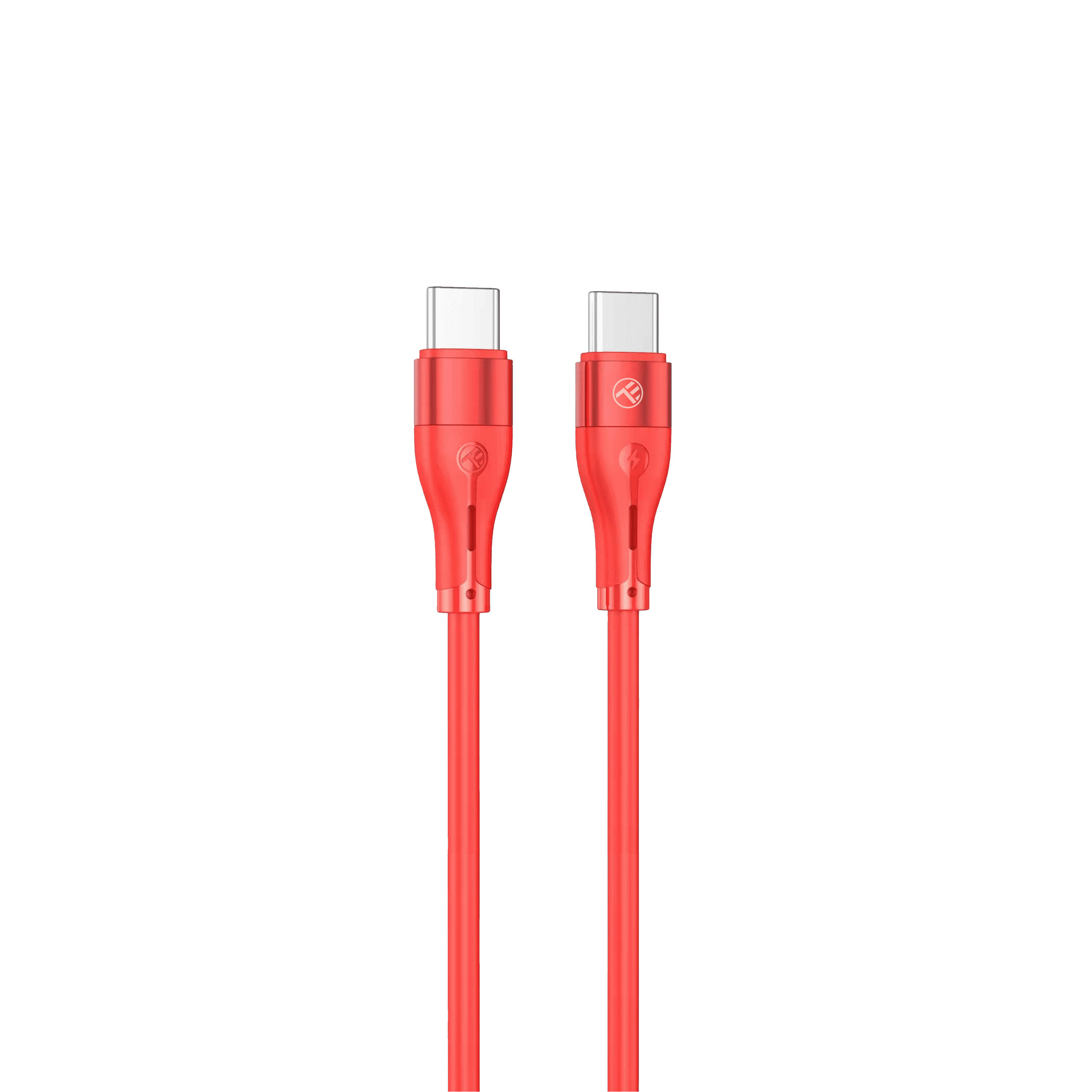 Tellur Silicone Type-C To Type-C cable, 3A, PD60W, 1m, Red - Walmart ...