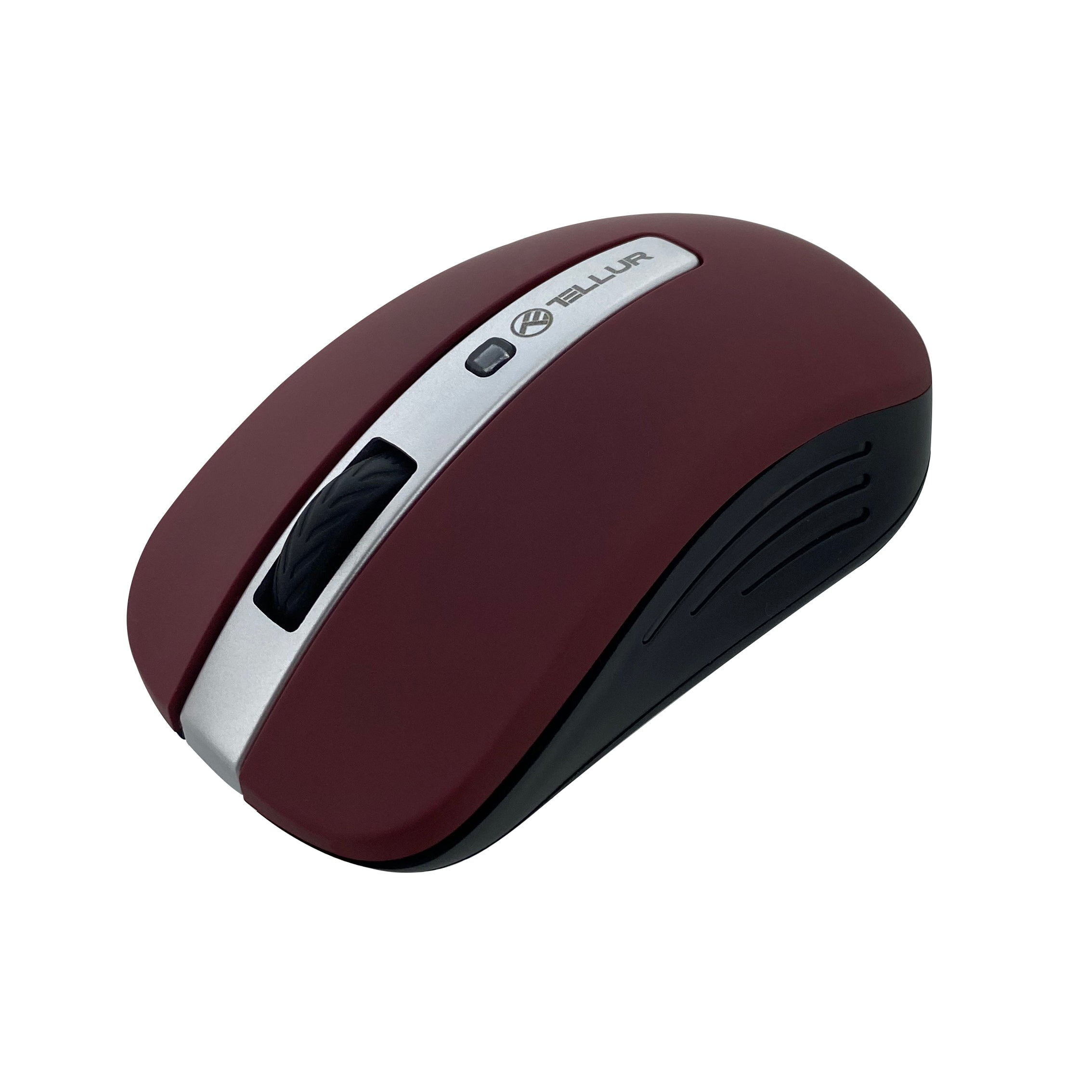 Tellur Wireless Mouse, LED, USB Port, Nano Receiver USB, Dark Red ...