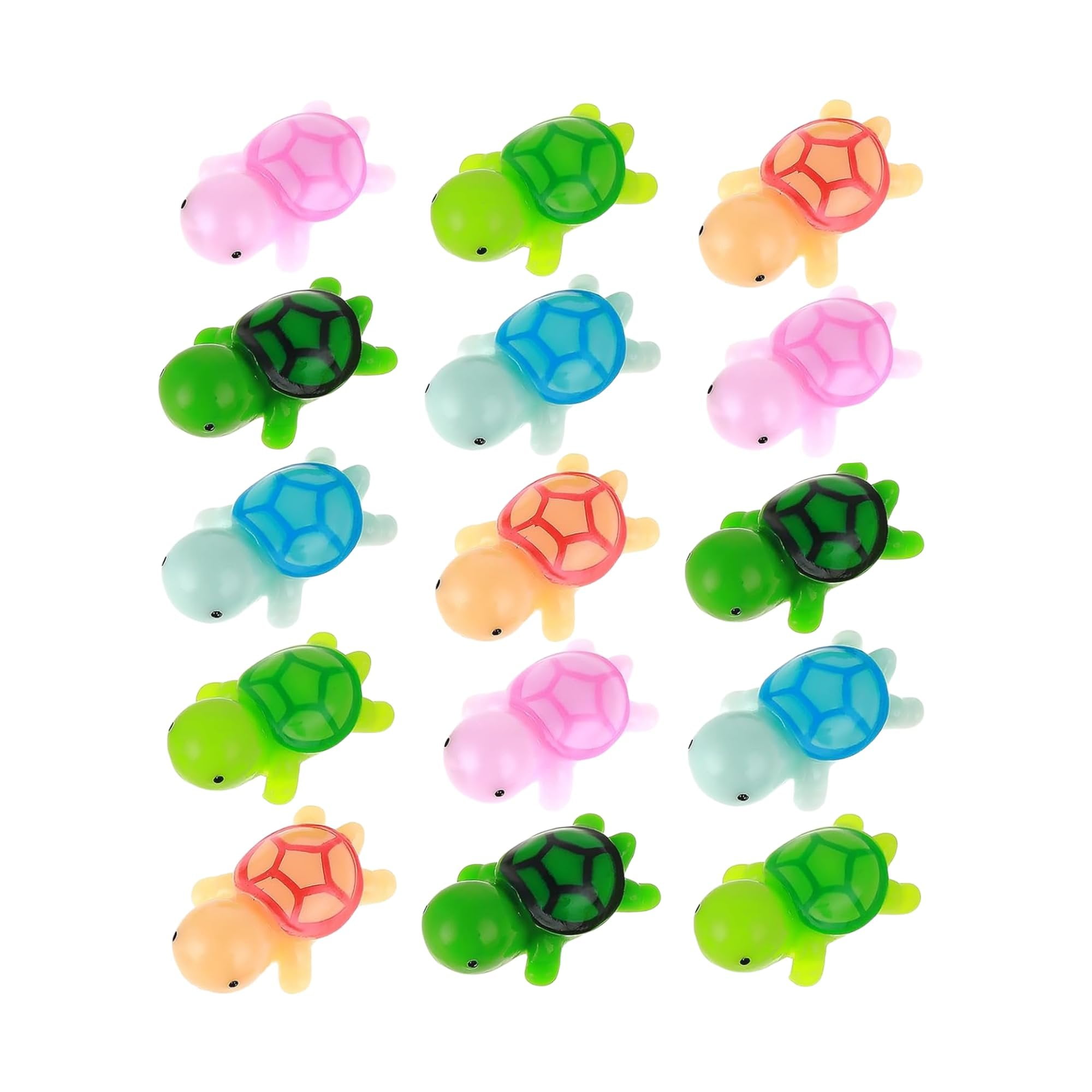 Telly Telly Telluride Turtles 30pk Mixed Colors Green, Pink, Orange ...