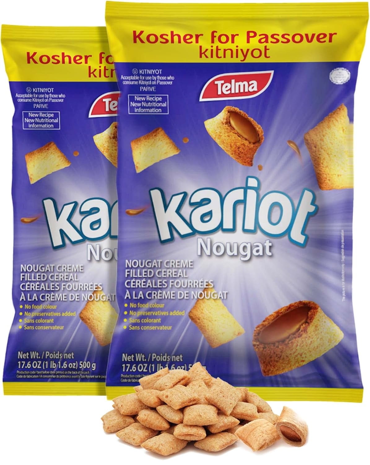 Telma Kariot - Nougat Creme Filled Cereal, 17.6oz, (2 Pack) | Dairy ...