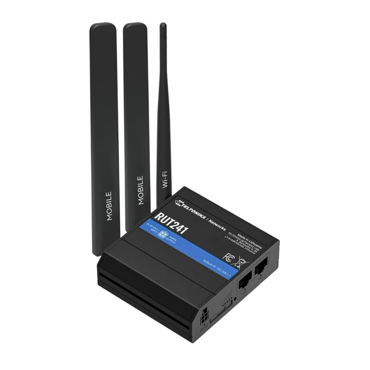 Teltonika RUT241 Industrial 4G LTE Cellular Router for IoT and M2M ...