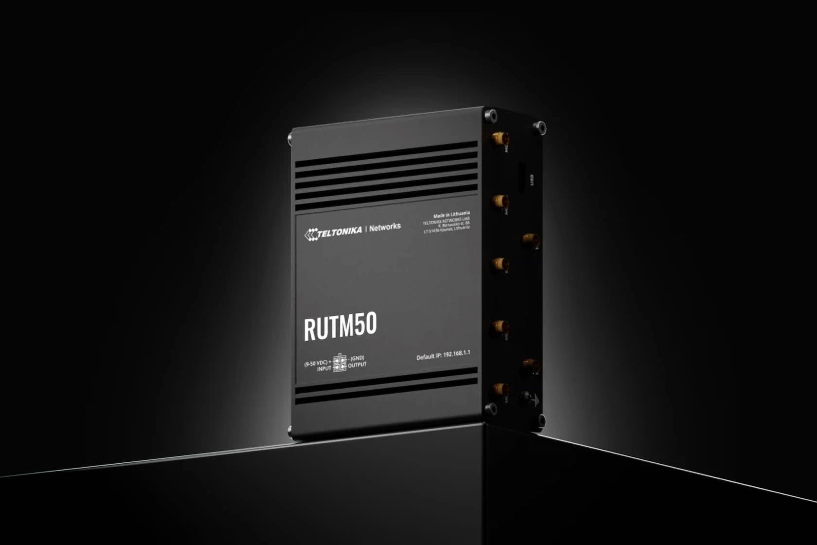 Teltonika RUTM50 Cellular 5G Router; Speeds of up to 3.4 Gbps; Dual SIM ...