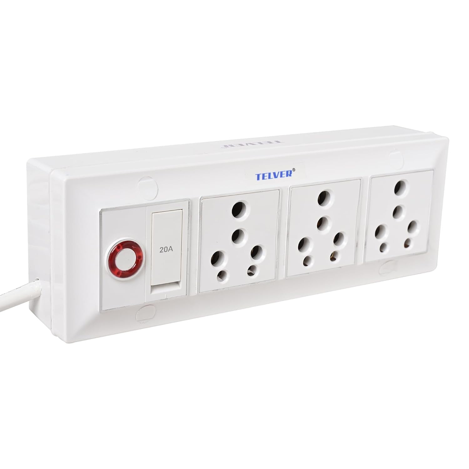 Telver Extension Board16 Amp Porcelain Big Socket with 20 Amp Porcelain ...