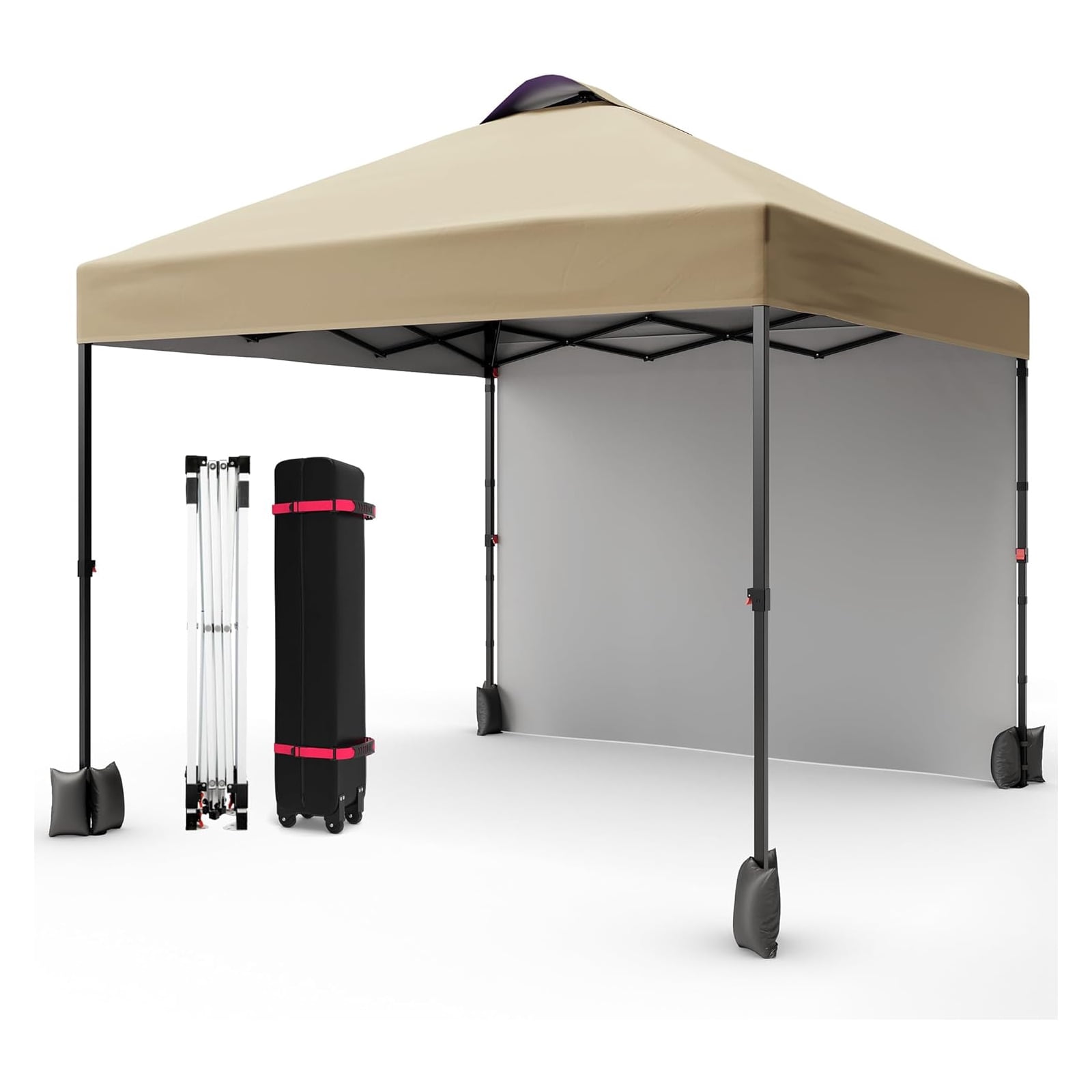 Telyswee 10'x10' Outdoor Canopy, Pop Up Portable Instant Canopy Tent ...
