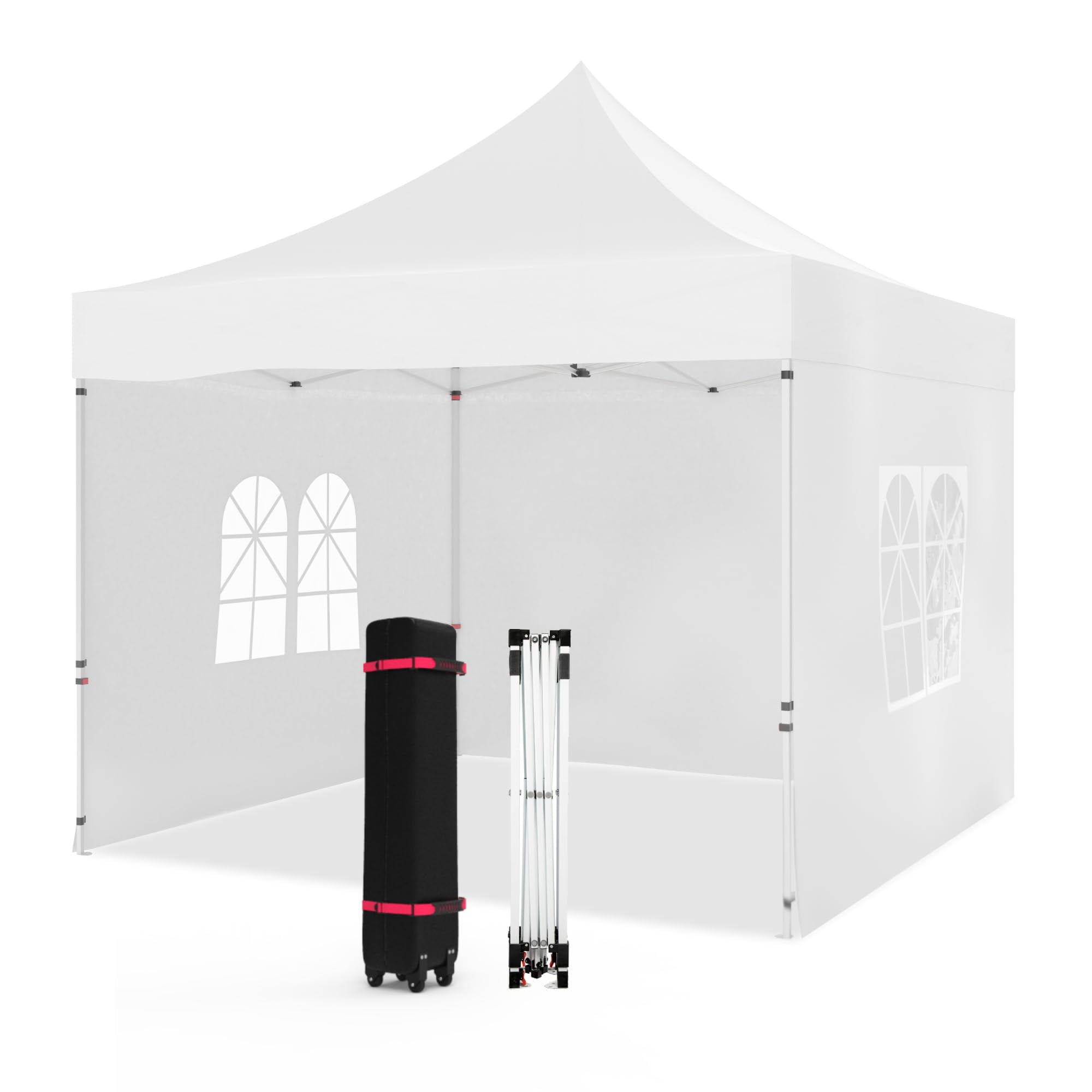 Telyswee 10x10 FT Pop Up Canopy Tent with Sidewalls, Shade Canopy with ...