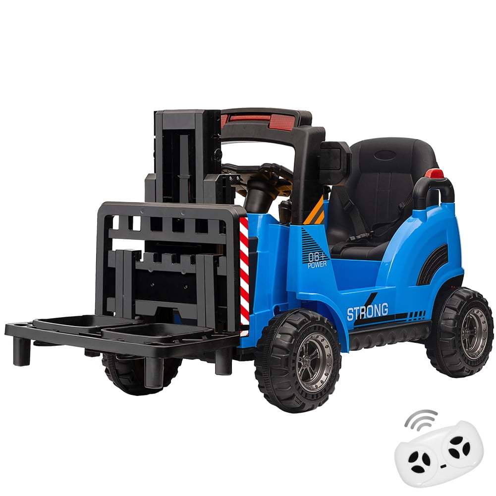 Telyswee 12V Kids Ride on Forklift Car Electric Construction Car with ...