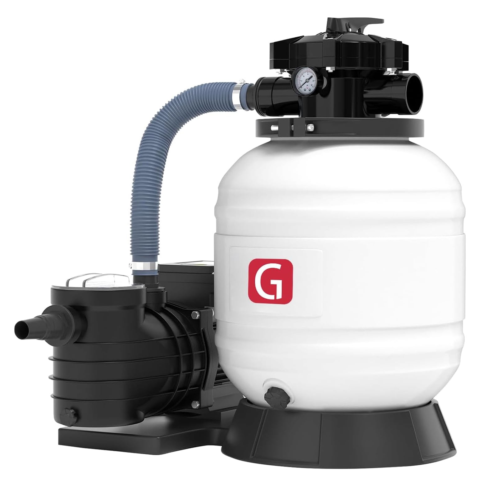 Telyswee 14" Pool Sand Filter Pump for Above Ground, 2/3 Hp Pool Pump ...