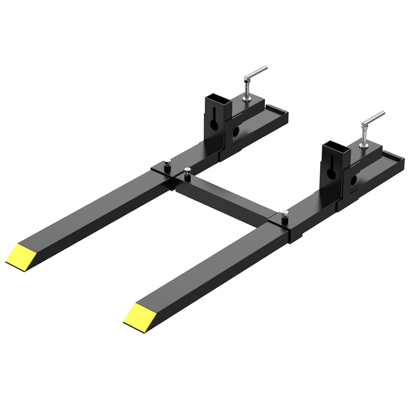 Telyswee 1500lbs Clamp on Pallet Forks, 60" Heavy Duty Fork Rack with ...