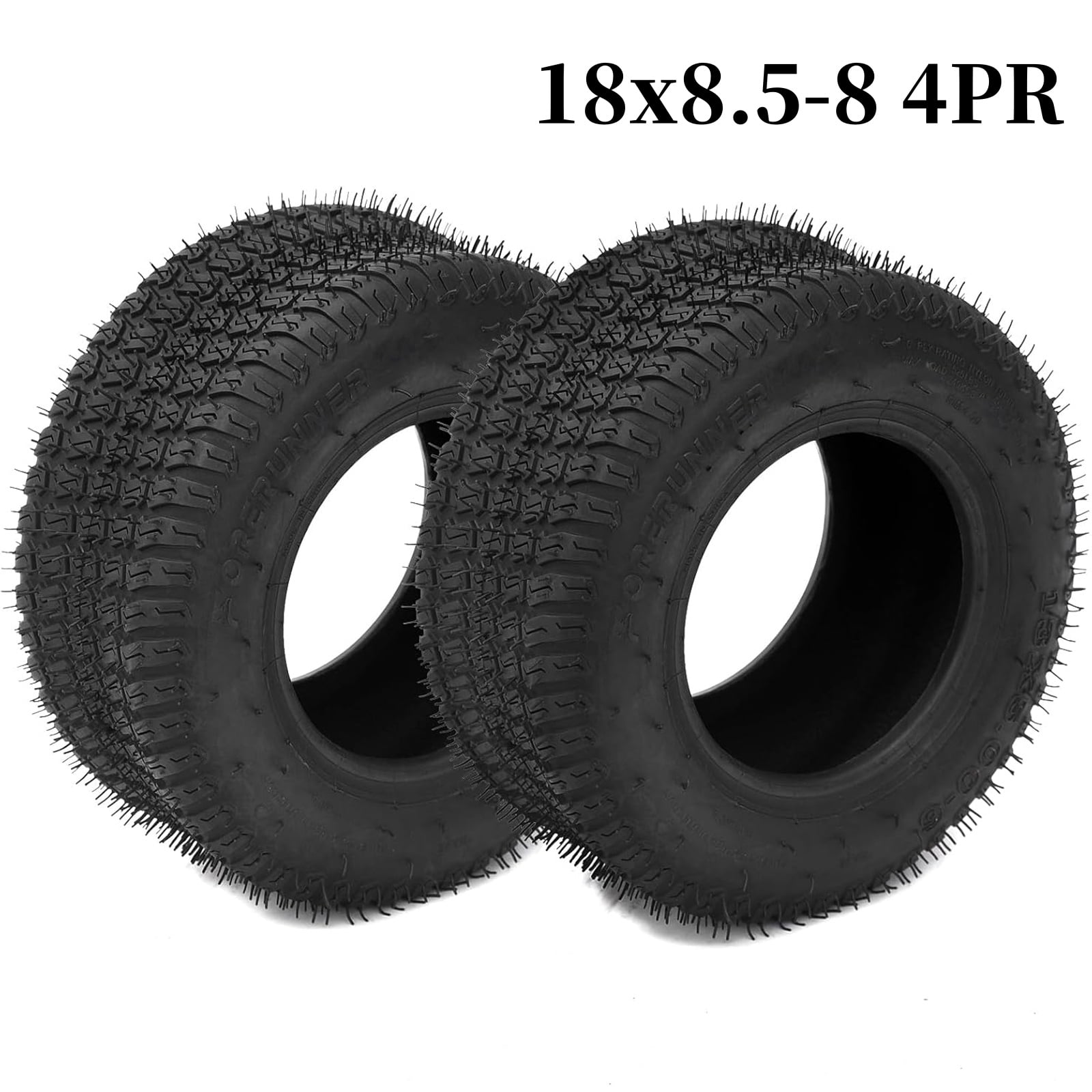 Telyswee 2 Pack 18x8.50-8 4PR Lawn Garden Mower Turf Tires 18x8.50-8 ...